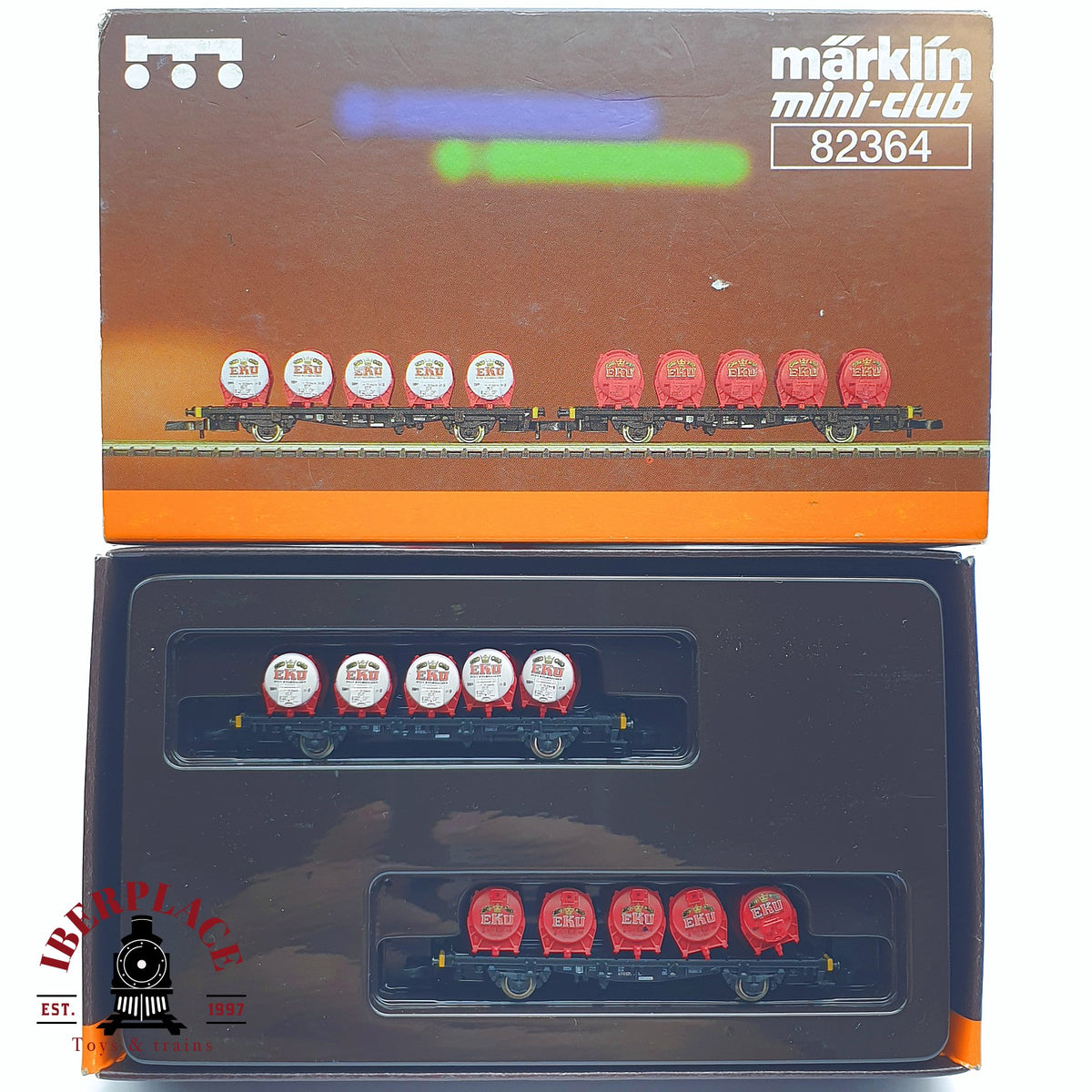♻️ 2 mano - Märklin 86663 set mercancias EKU DB Z escala 1:220 TEN03 ...